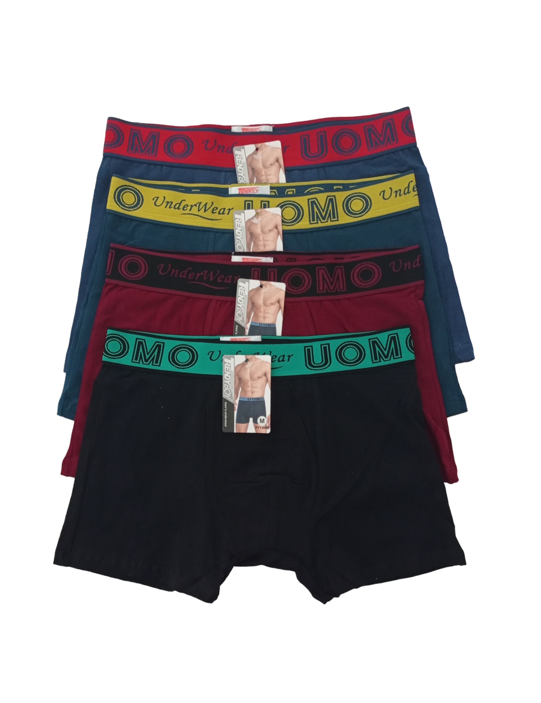 Ανδρικά Boxer Uomo 4 Pack Multicolor 13046 - Λέανδρος ( Εσώρουχα ...