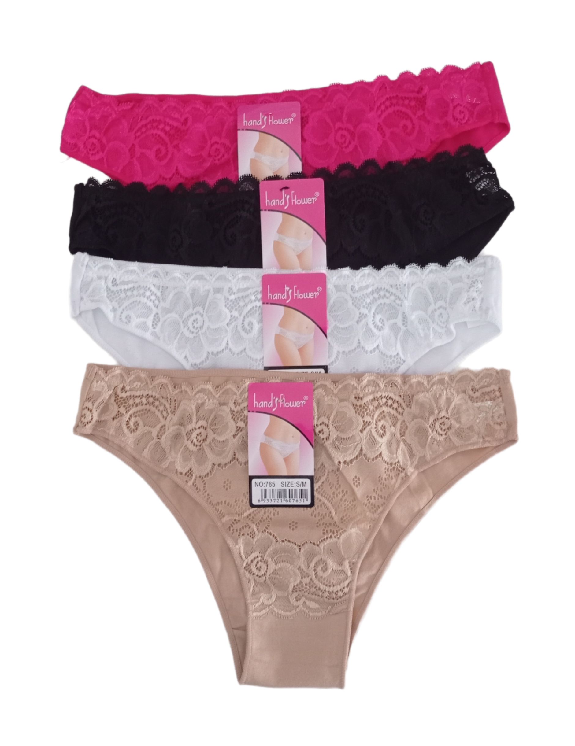 Εσώρουχα Γυναικεία Με Δαντέλα 4 Pack Multicolor 765-1 - Λέανδρος ...